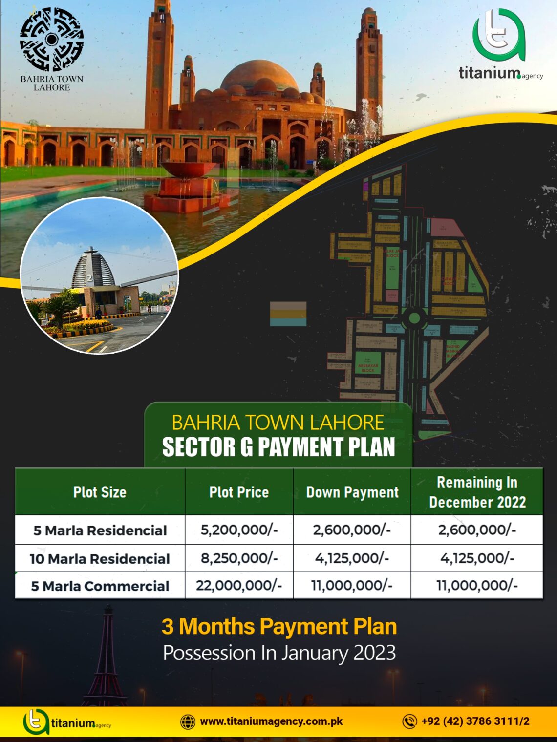 Bahria Town Lahore Sector G | New Deal Launched | Location, Map ...