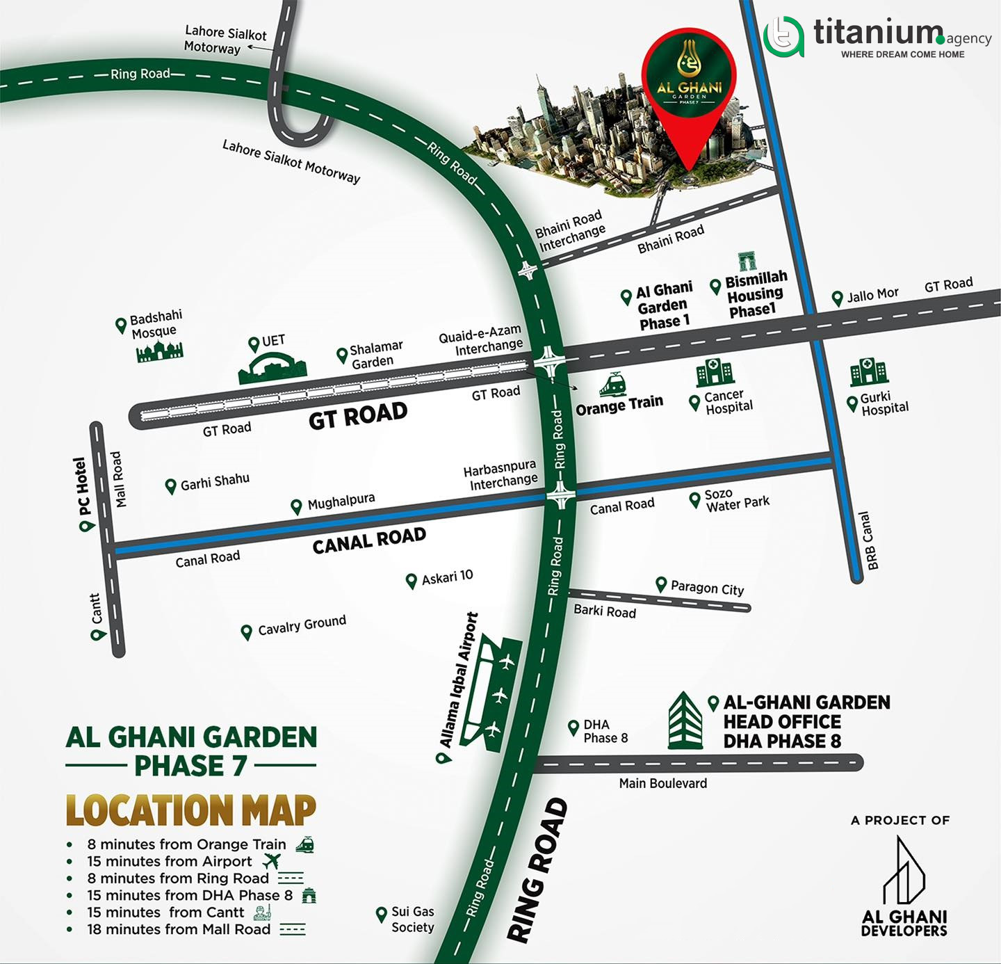 Al Ghani Garden Lahore | Location & Payment Plan 2025 - Titanium Agency